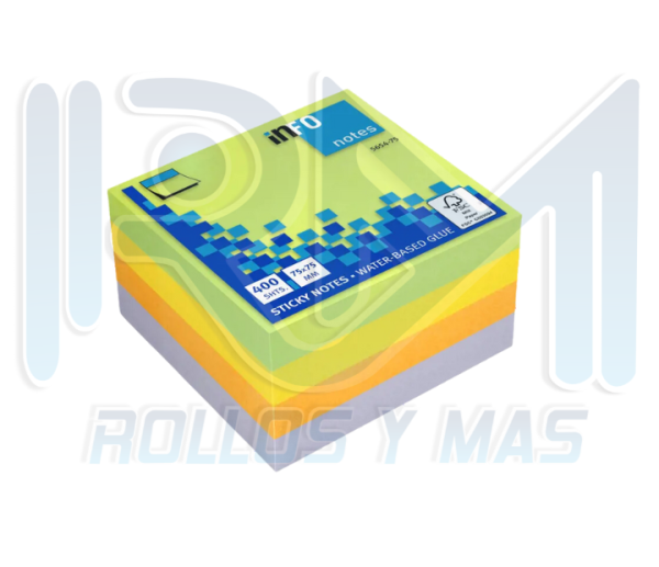 Cubo Spring 400 Hojas Infonotes Rollos Y Mas